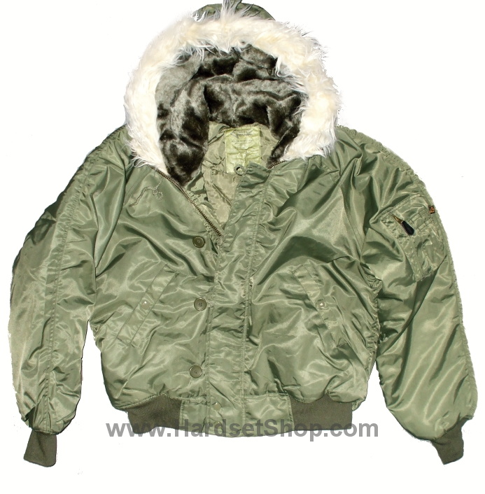 Bomber N2B Aljaška "Olive" - Hardset Original, Patriot